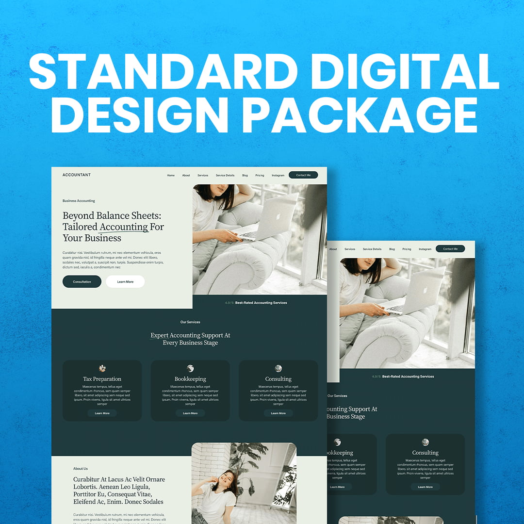Standard Digital Design Package | Creative Bird LLC
